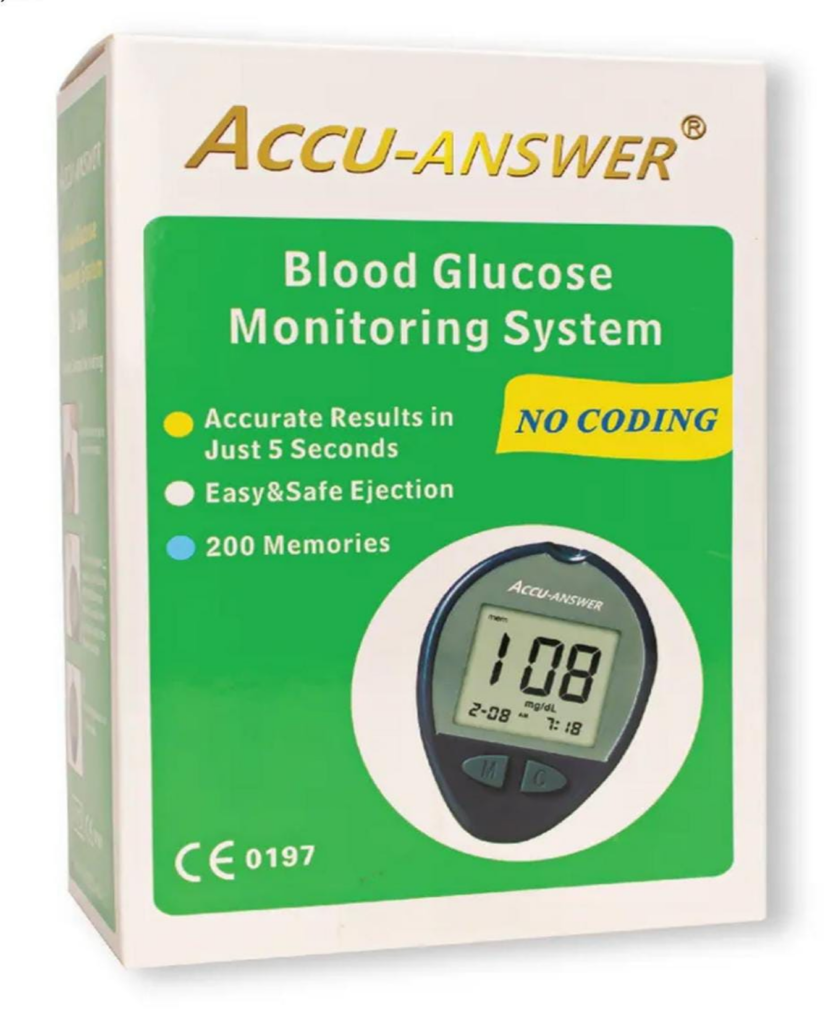 ACCU ANSWER GLUCOSE MONITORING SYSTEM - ClinMed Health Care